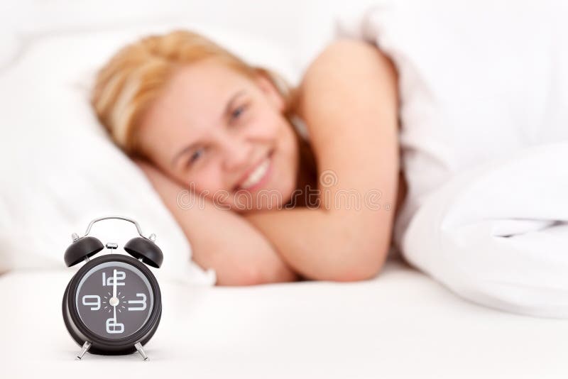 Waking up stock photo. Image of home, relax, young, rest - 23971584