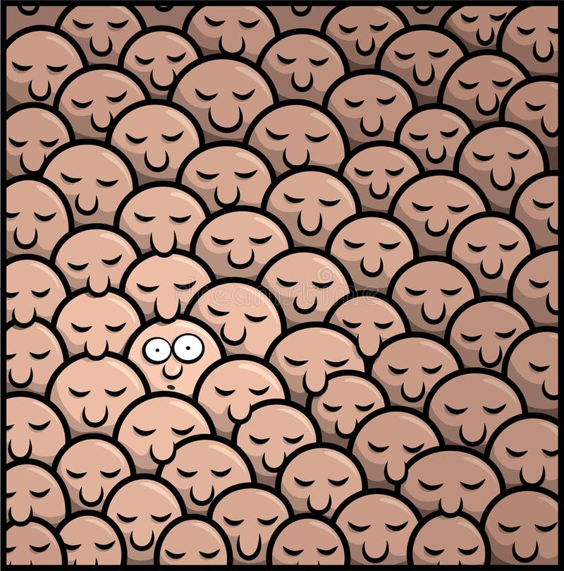 Homogeneous People Cartoon