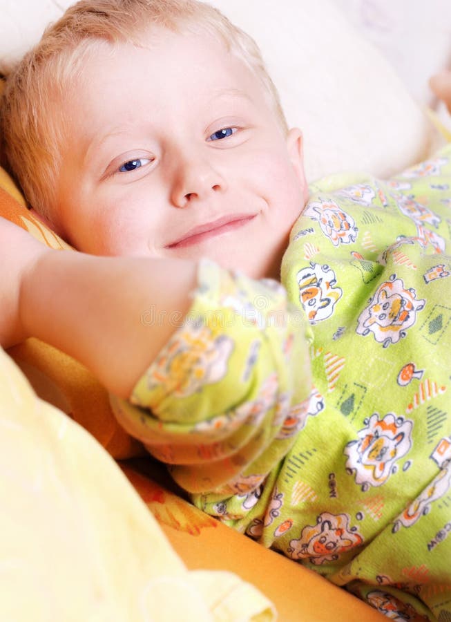 Waking up boy portrait stock photo. Image of little, child - 24842956
