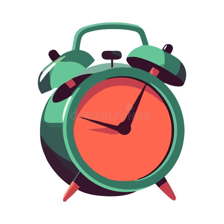 Waking Up To the Countdown of Time Stock Vector - Illustration of clock ...