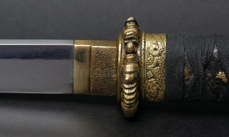Wakizashi (tsuba) stock image. Image of katana, razor - 10302747