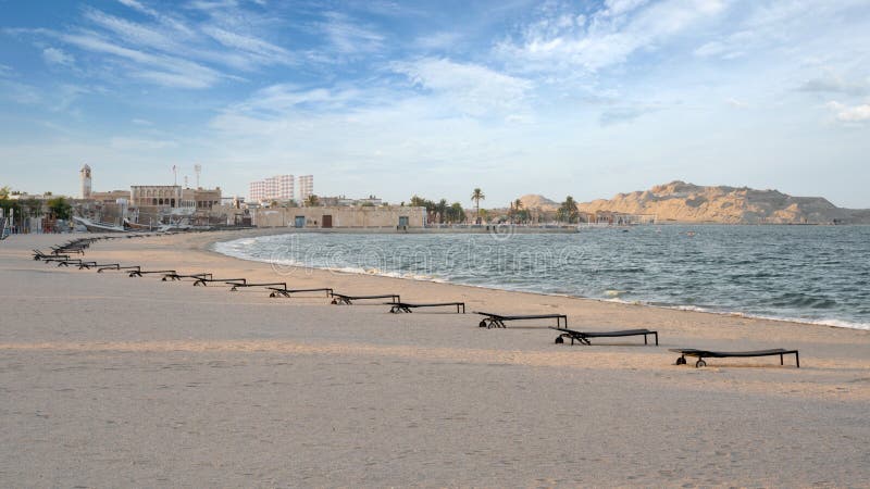 Wakra Public Family Beach in Qatar Stock Image - Image of east ...