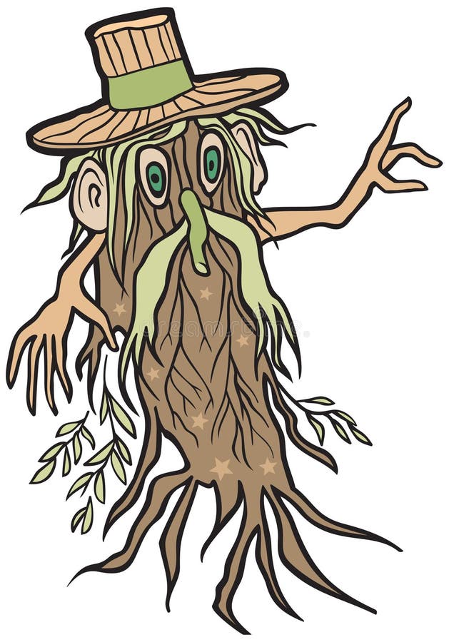 Waldgeist, Leshy vektor abbildung. Illustration von zeichen - 102681302