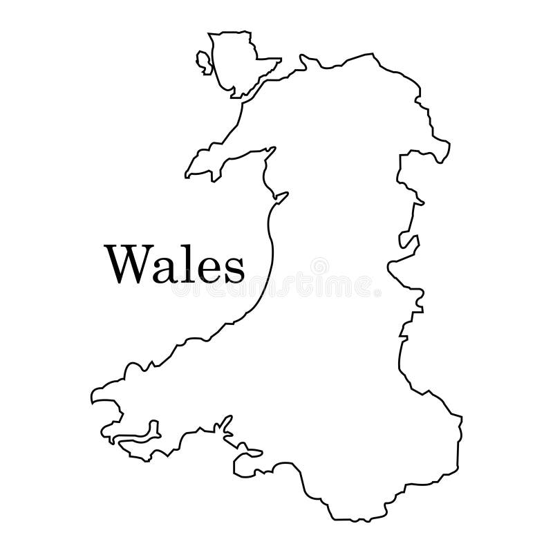 Wales country map stock vector. Illustration of kingdom - 300493508