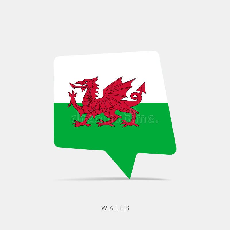 Wales Flag Bubble Chat Icon Stock Vector - Illustration of balloon ...