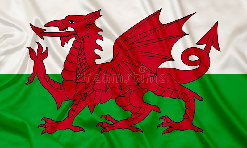 Wales Country Silk flag stock image. Image of glory - 200715617