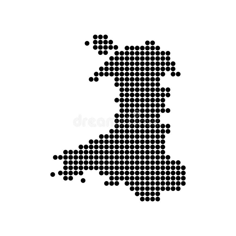 Wales map icon stock vector. Illustration of white, state - 335661384