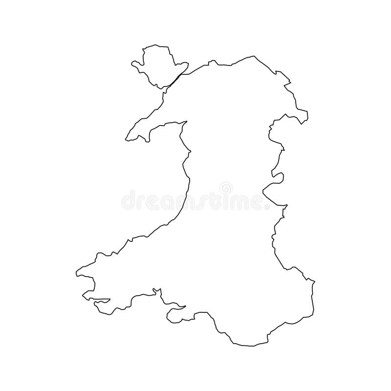 Wales map icon stock illustration. Illustration of state - 349415277