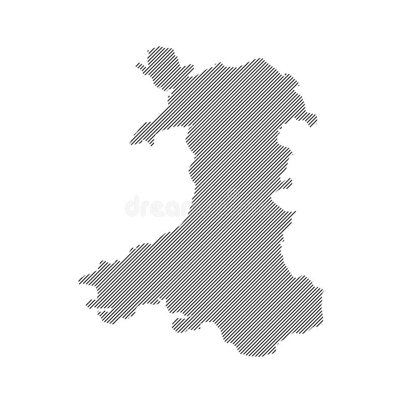Wales map icon stock illustration. Illustration of border - 349415292