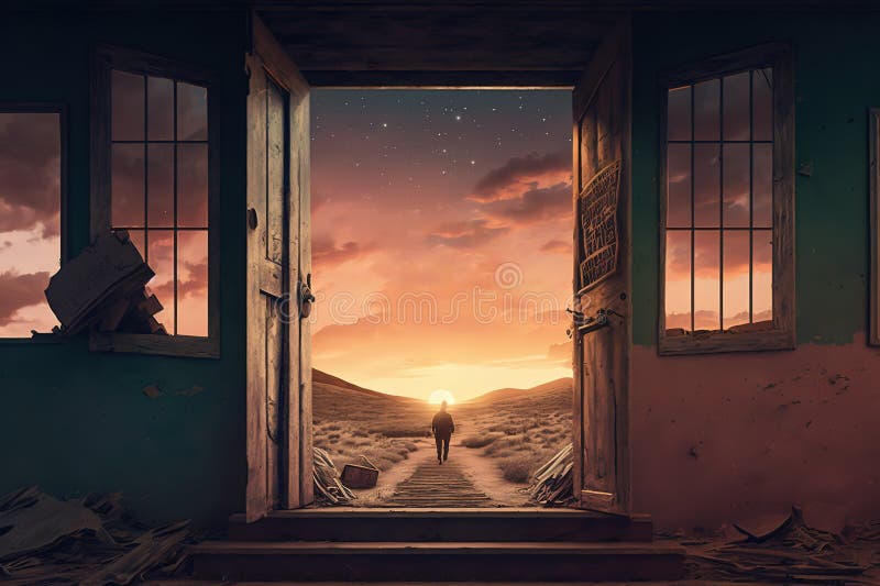 Walk alone to knowhere stock illustration. Illustration of rural ...