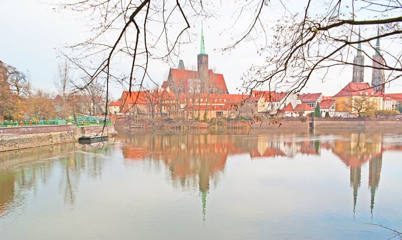 The Walk Along the Oder River Stock Image - Image of landmark, bell ...