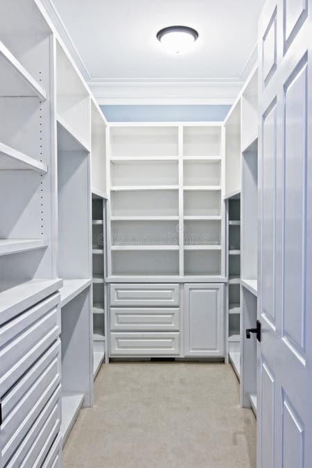 Walk-in closet stock image. Image of molding, interior - 8790335