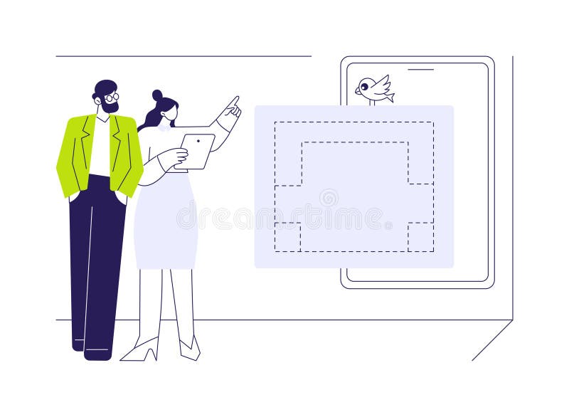 Walk-in Closet Plan Abstract Concept Vector Illustration. Stock Image ...