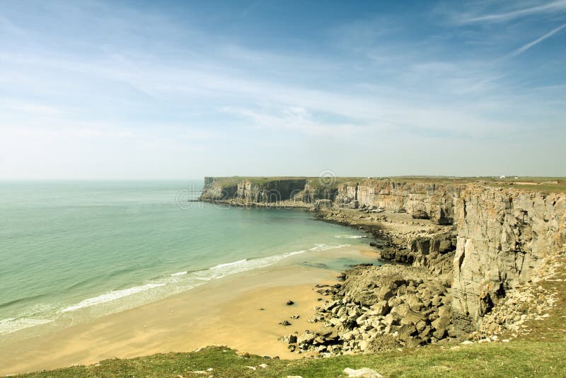 A walk on the Coastal path stock image. Image of sand - 19942091