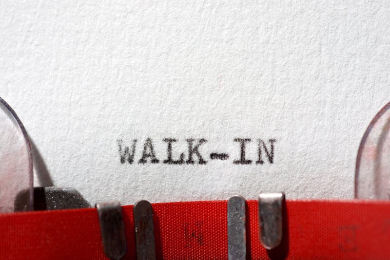 Walk-in concept view stock photo. Image of writing, walkin - 270757520