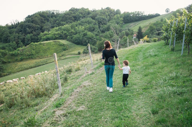 Walk in the countryside stock image. Image of outdoors - 35041403
