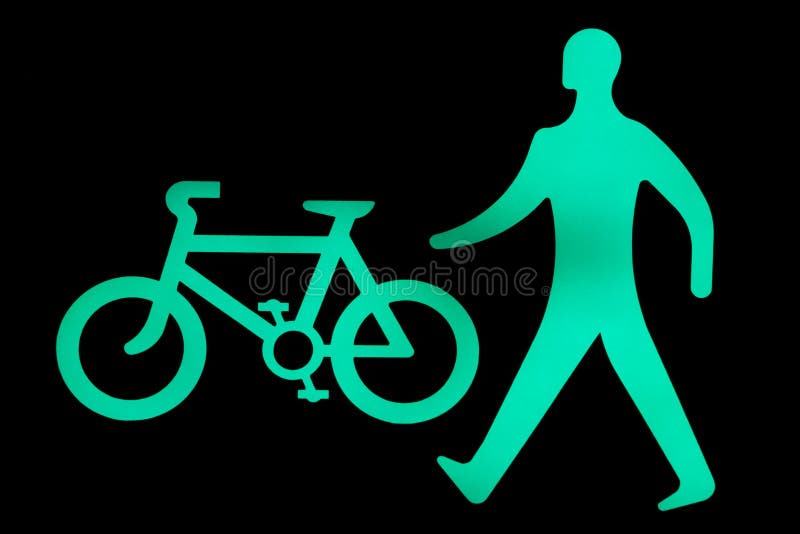 Walk and Cycle Sign stock image. Image of cycle, crossing - 10217523