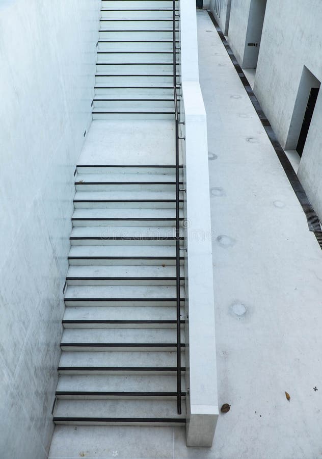 Walk Down To the Basement of the Building. Stock Image - Image of ...