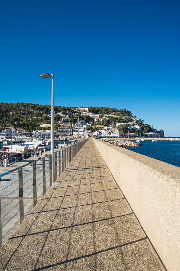 Walk at Estartit port stock image. Image of girona, estartit - 95501373