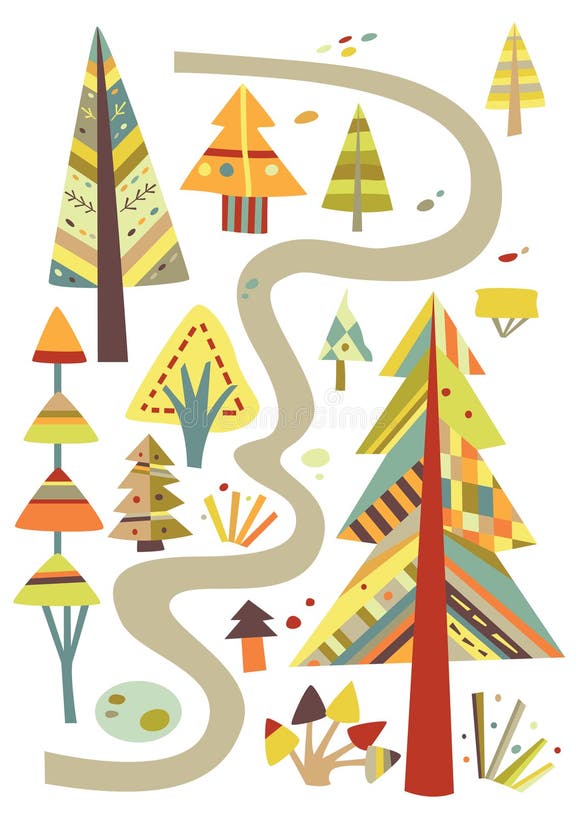 Stylized Forest Stock Illustrations – 43,615 Stylized Forest Stock ...
