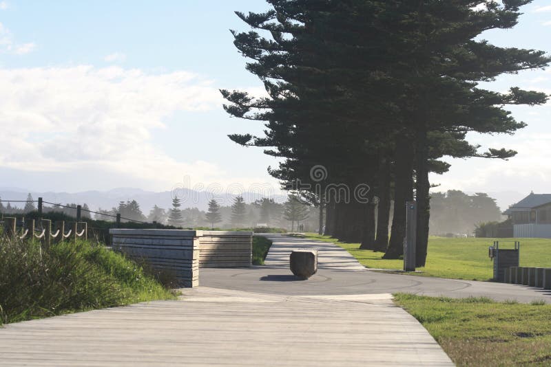Walking the Broadwalk by the Sea Stock Image - Image of side, harbor ...