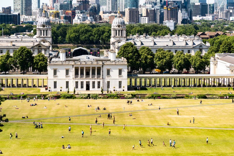 Greenwich Park in London. editorial stock photo. Image of summer ...