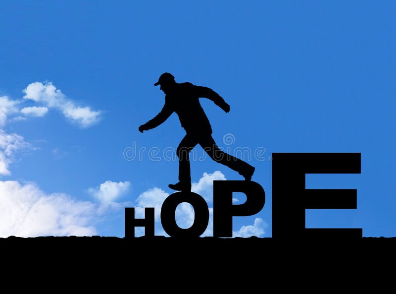 Walk with hope stock illustration. Illustration of beauty - 58803738