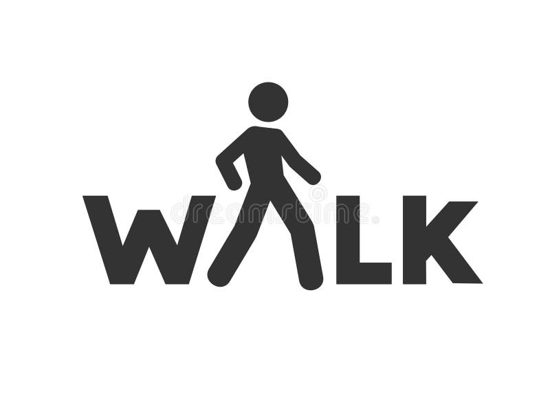 Walk icon design stock vector. Illustration of public - 273261763
