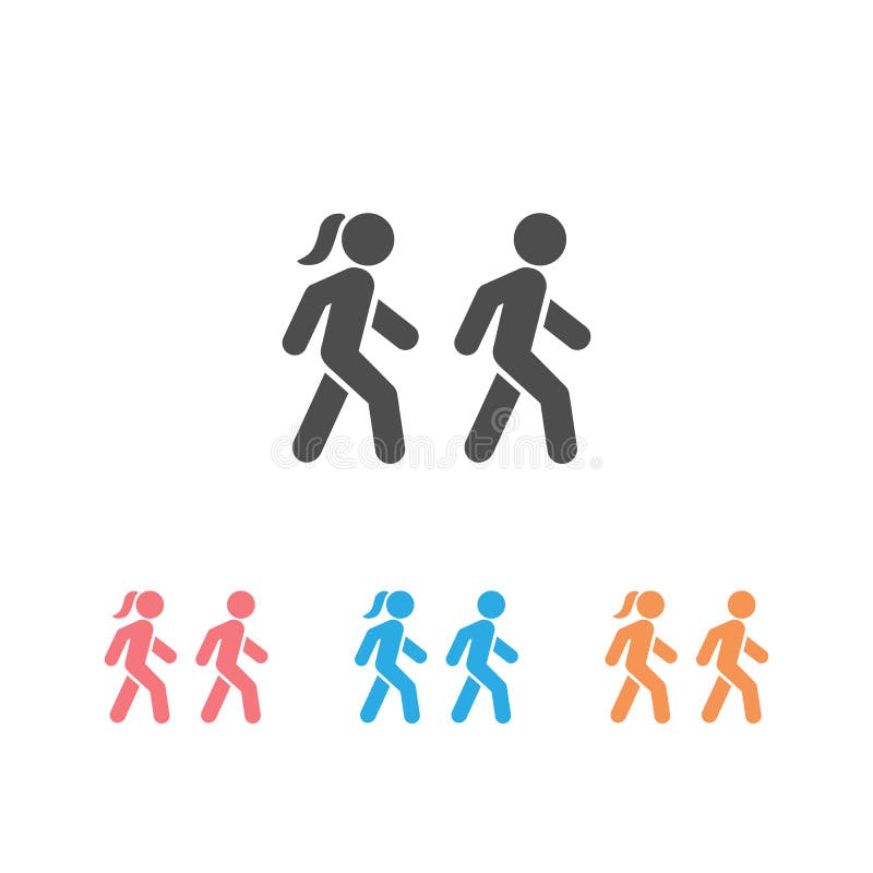 Man Walk Icon . Walking Man Vector Icon. People Walk Sign Illustration ...