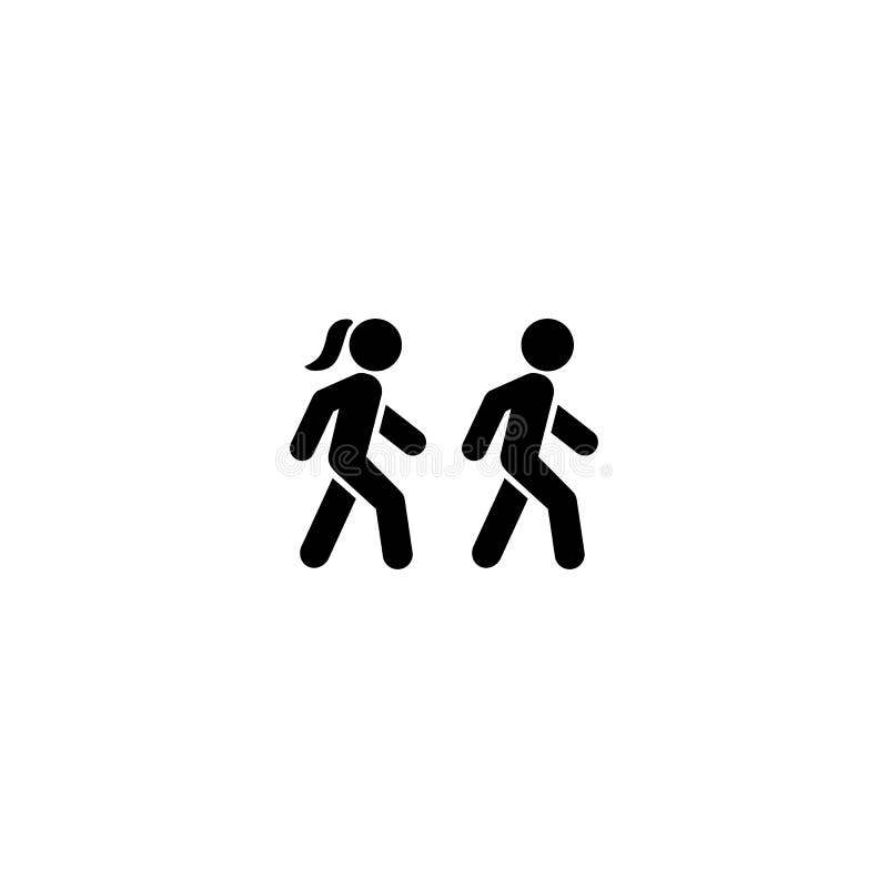 Walk Icon Symbol Logo Template. Vector Stock Vector - Illustration of ...