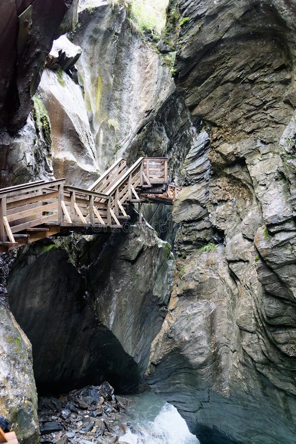 Walk through the Impressive Sigmund Thun Klamm in Austria Stock Photo ...