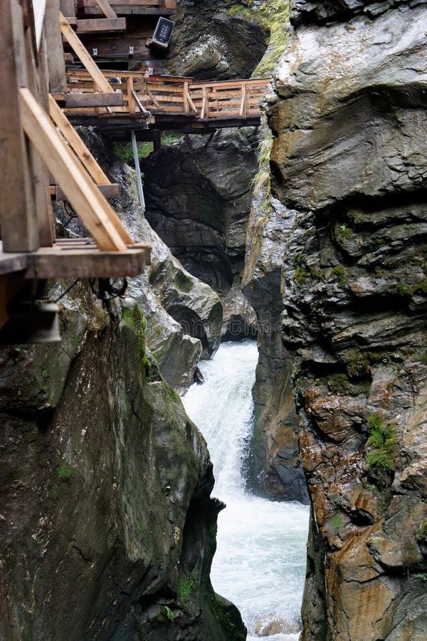 Walk through the Impressive Sigmund Thun Klamm in Austria Stock Image ...