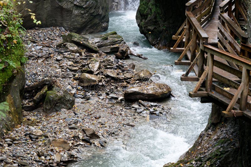 Walk through the Impressive Sigmund Thun Klamm in Austria Stock Image ...