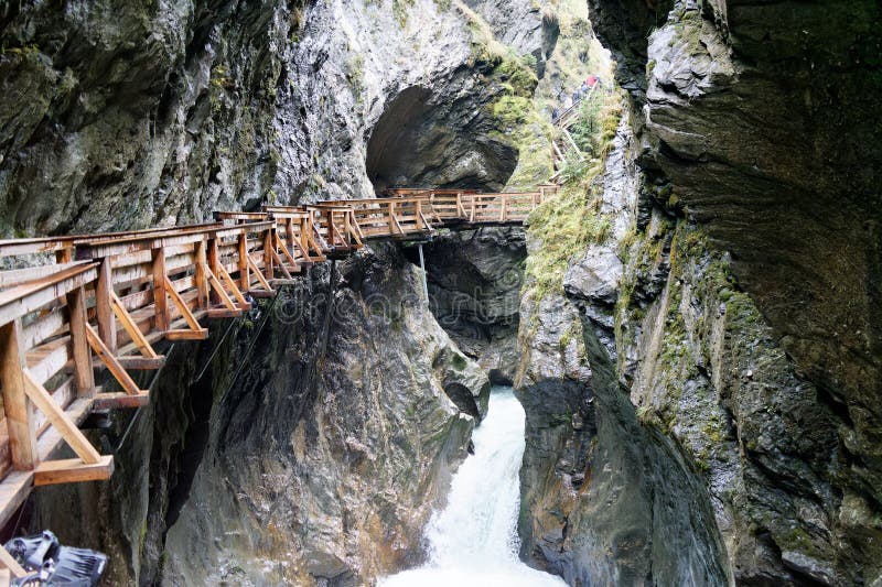 Walk through the Impressive Sigmund Thun Klamm in Austria Stock Image ...