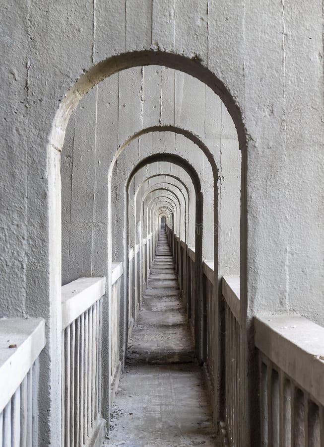 Walk Inside the Canal Bridge Stock Photo - Image of ancient ...