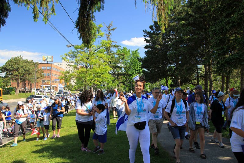 Walk with Israel in Toronto Editorial Stock Image - Image of israel ...