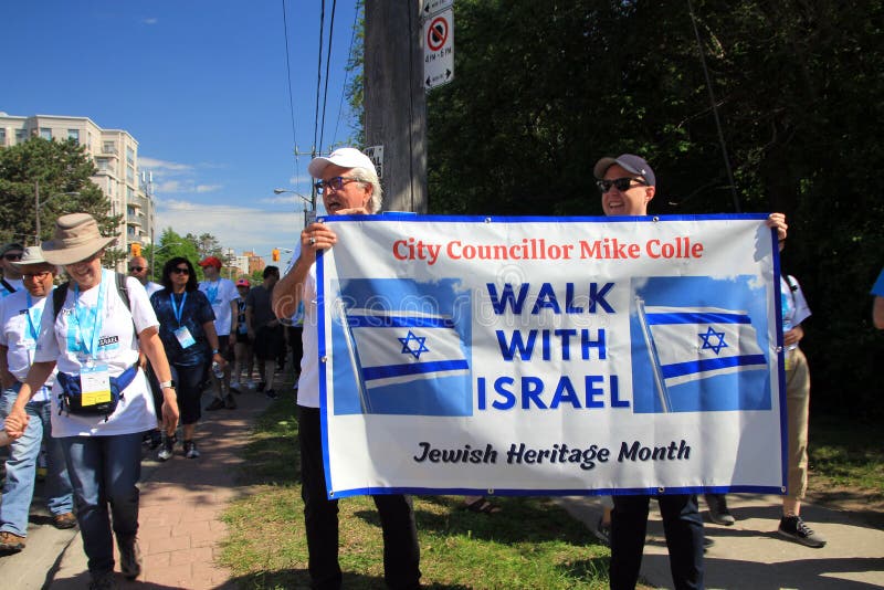 Walk with Israel in Toronto Editorial Image - Image of walk, building ...