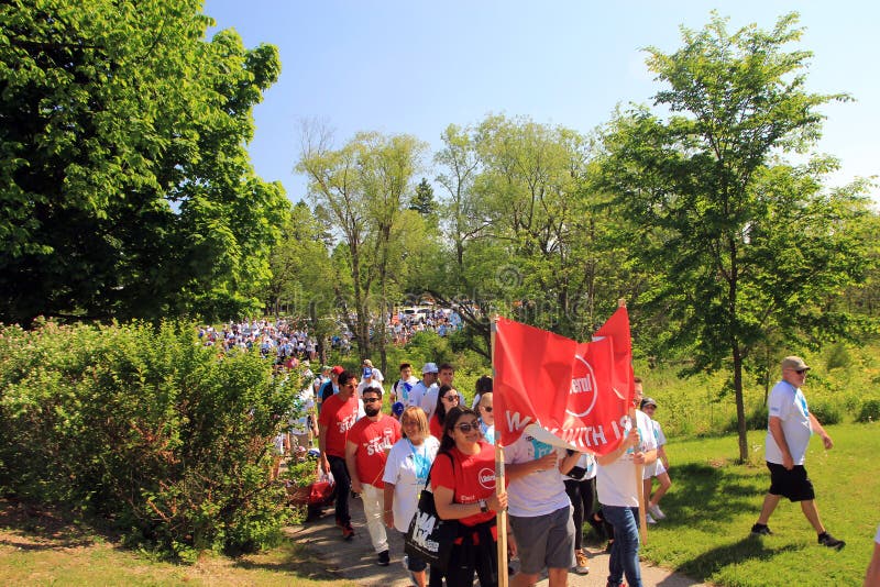 Walk with Israel in Toronto Editorial Stock Photo - Image of flag, city ...