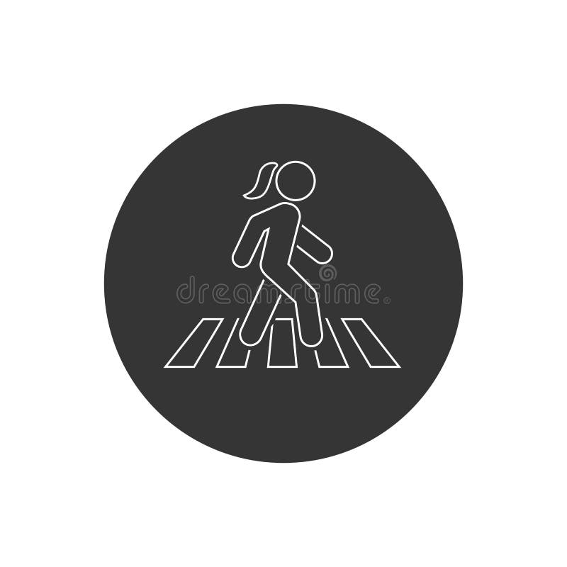 Walk Icon Symbol Logo Template. Vector Stock Vector - Illustration of ...