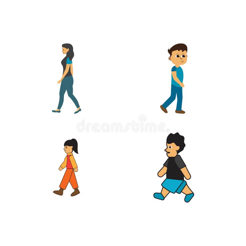 Walk logo vector stock vector. Illustration of human - 235132540