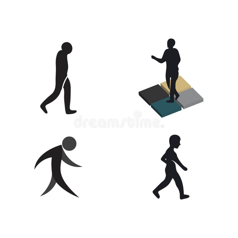 Walk logo vector stock vector. Illustration of children - 235132563