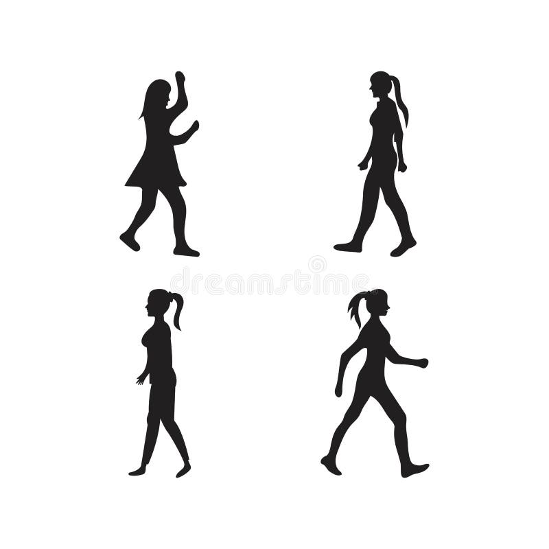 Walk logo vector stock vector. Illustration of male - 235132577