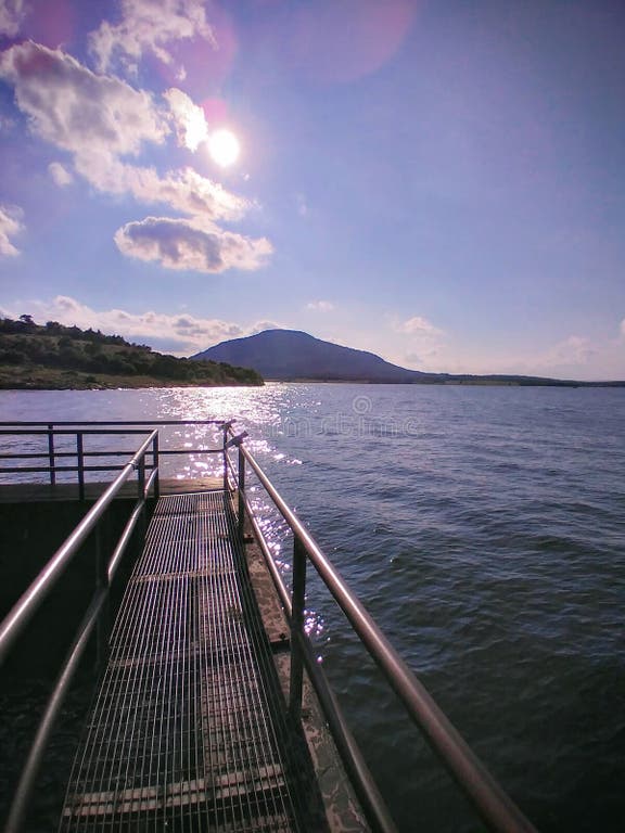 A walk off the deep end stock image. Image of ocean - 223764561