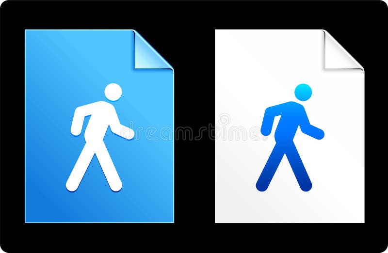 Walk on Paper Set stock illustration. Illustration of blue - 36611704