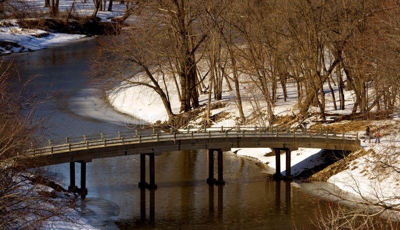 Walk in the Park - Bridge stock image. Image of stream - 599943