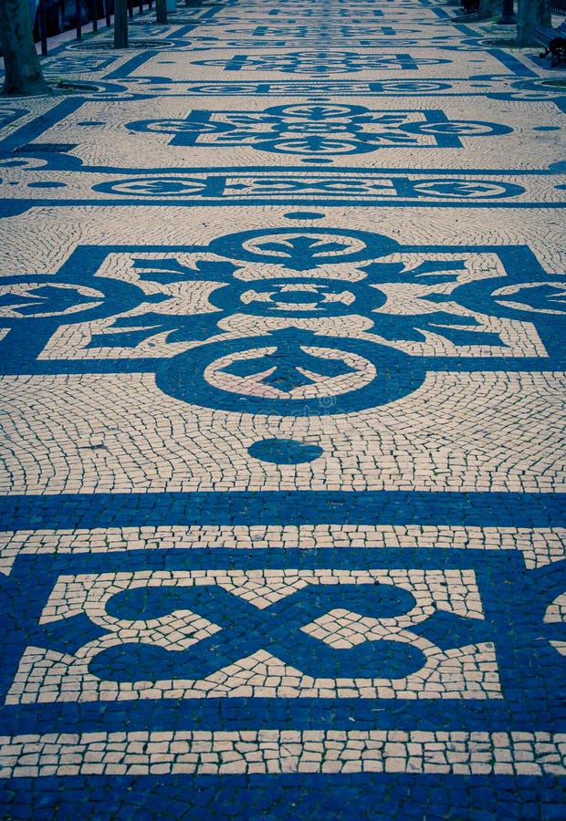 Walk pattern lisbon stock image. Image of architectur - 85351909