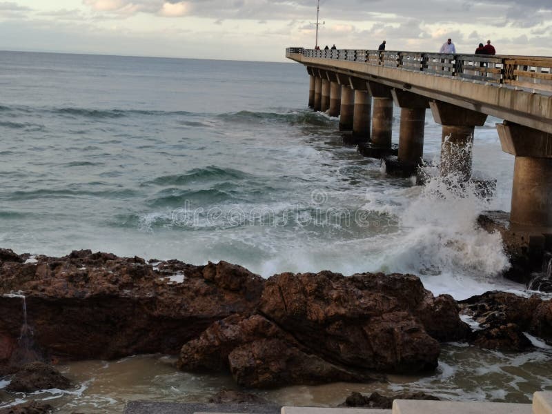 A Walk on the Pier in Port Elizabeth Stock Image - Image of port, pier ...