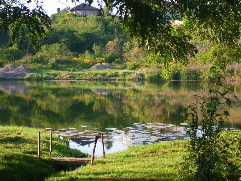 A walk by the river stock image. Image of water, reservoir - 207013447