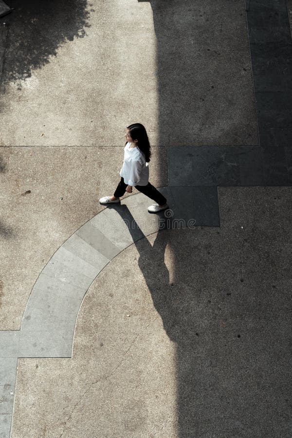 Walk through the Shadow into the Light of Summer Stock Image - Image of ...