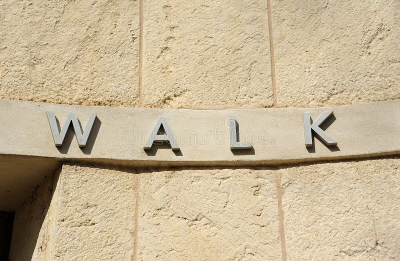 Walk Sign stock image. Image of signaling, signal, supports - 51042973